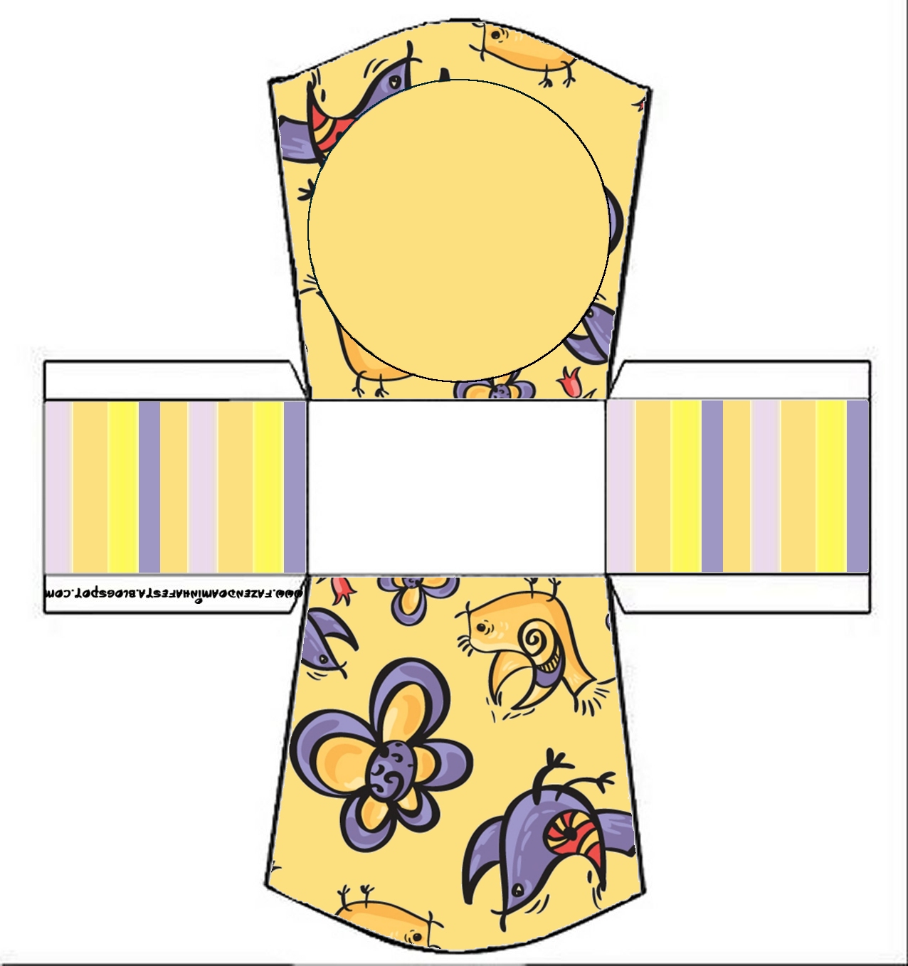 Purple Birds: Free Printable Boxes. - Oh My Fiesta! in english