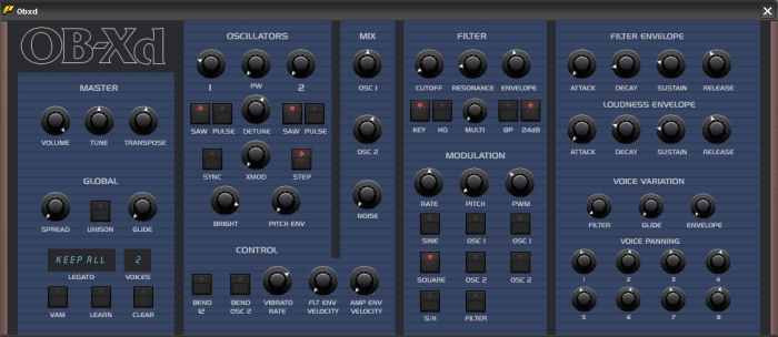 discoDSP updated OB-Xd Free synthesizer to v1.4 - SYNTH ANATOMY