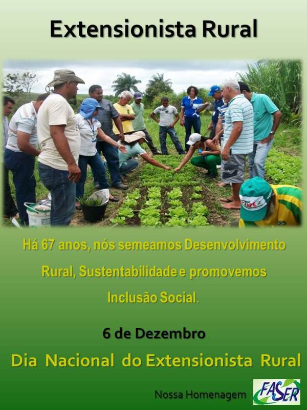 DALVA DAY: * 2016 - Dia da Extensão Rural no Brasil