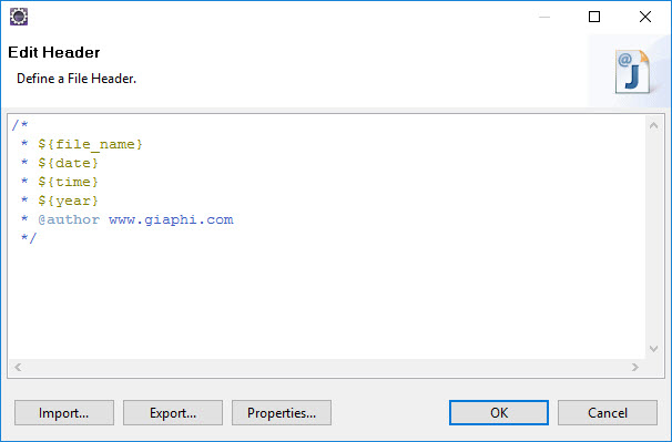 Sử dụng JAutoDoc để tự động sinh comment trong Eclipse
