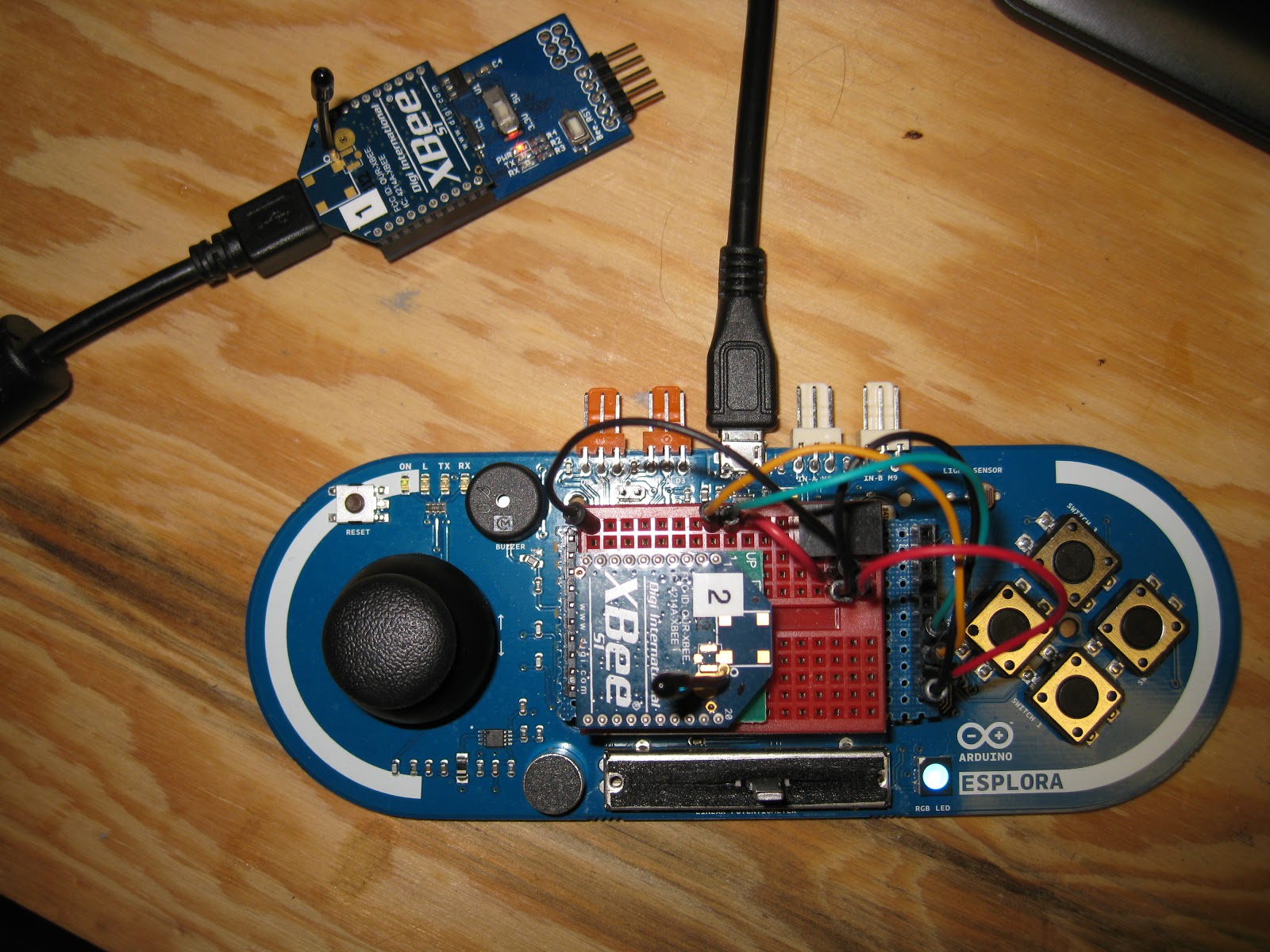 The 21st Century Digital Home: Arduino Esplora interfaced to an Xbee Radio