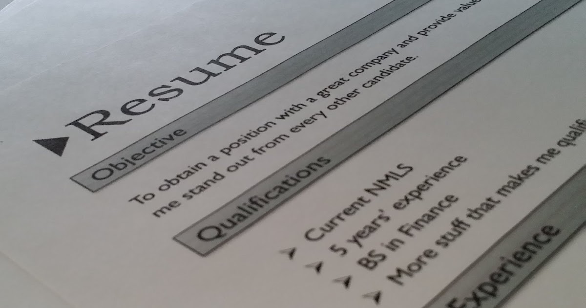 Components Of Curriculum Vitae (C.V) Or Resume.