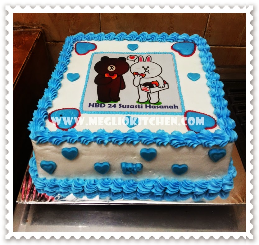 Toko kue Jogja, MAMIND KITCHEN: CAKE ULANG TAHUN TEMA STICKER LINE, KUE ...