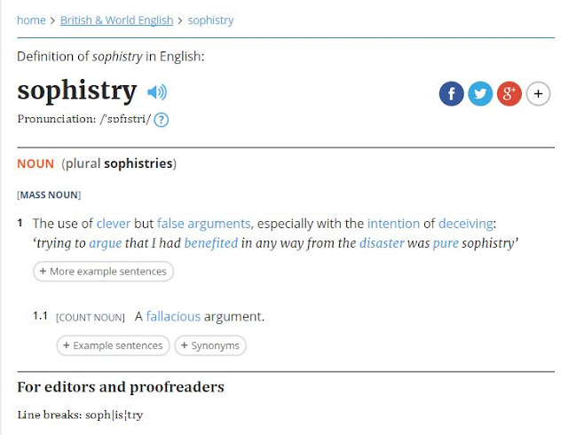 On Sophistry & Sophism