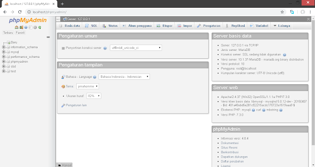 Cara Mengakses PhpMyAdmin - Hitam Kusut