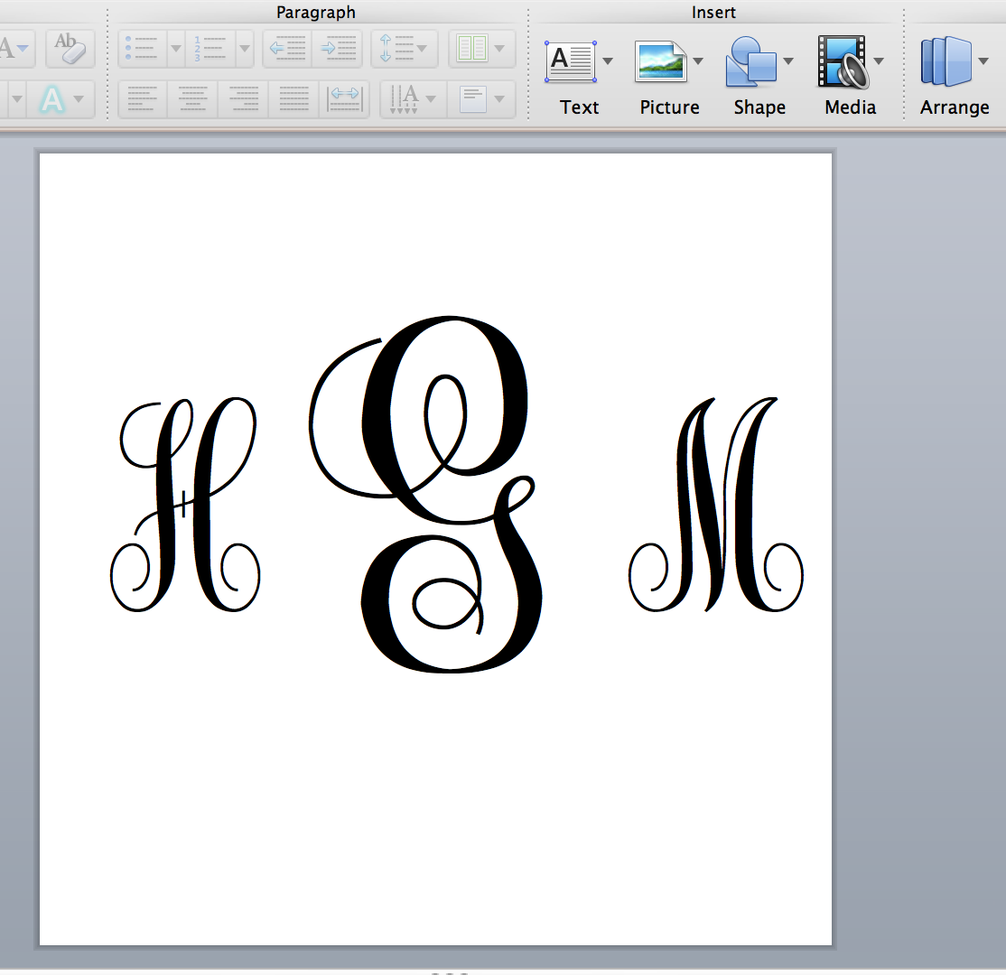 virginia hal: DIY: Make Your Own Monogram