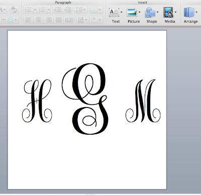 virginia hal: DIY: Make Your Own Monogram