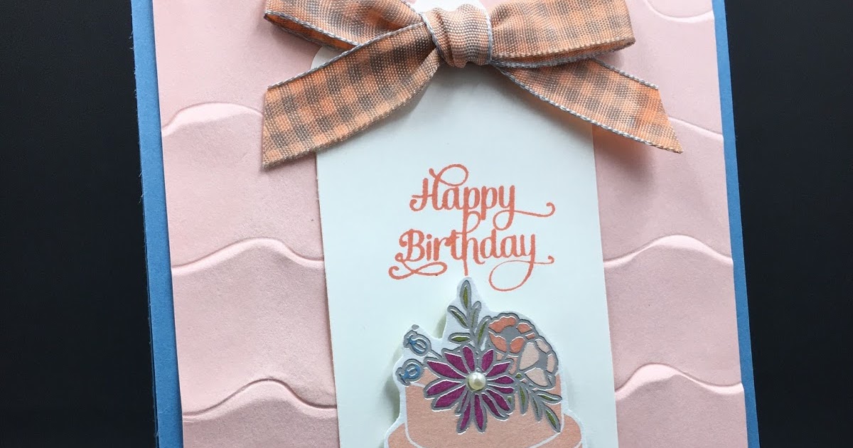 Papercrafts by Patti: Cake Soiree Ruffled Birthday Card