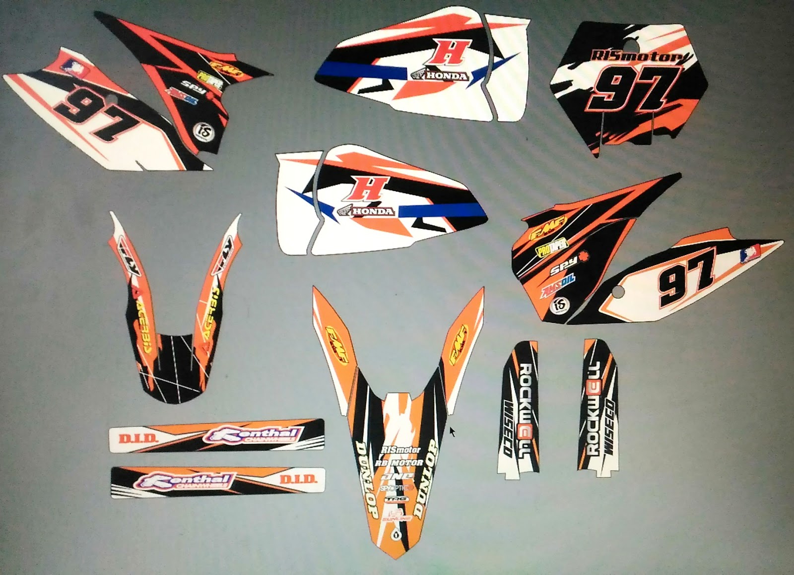 Decal Suzuki TS 125 - DECALS MOTOCROSS CUSTOM GRAPHICS
