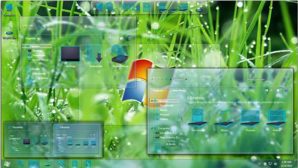 Glass Skin Pack 1.0 for Windows 7 x86/x64 | Full Version | KY@W LW!N $OE