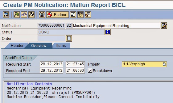 SAP Consultant,Bangladesh: SAP PM Notification Create