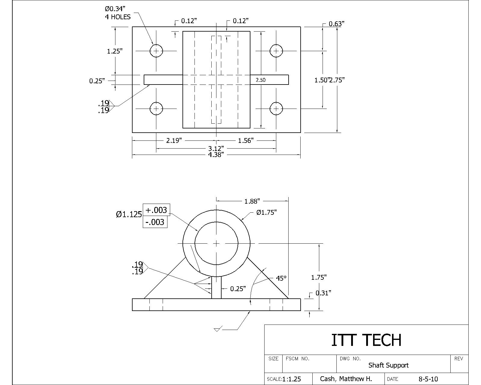 Matthew Cash: 2- Dimensional AutoCAD