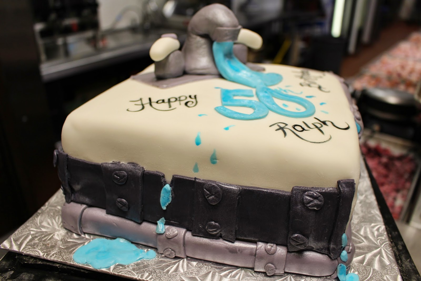 Morgie's Sweet Treats: Plumber 50th Birthday Cake!