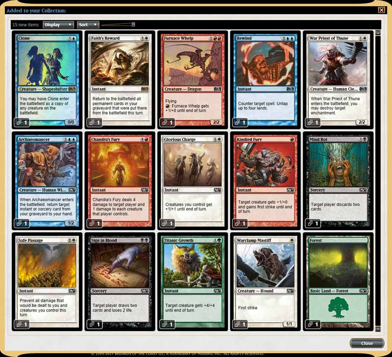 Magic the Gathering Adventures: Seven Packs of M13