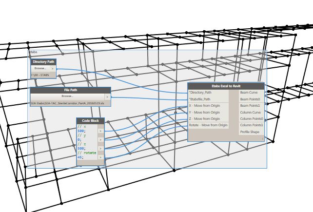 Dynamo - Etab Excel to Revit