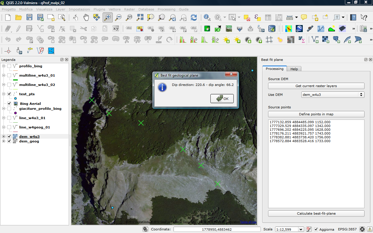 geo-script: qgSurf now supports QGis on-the-fly projection