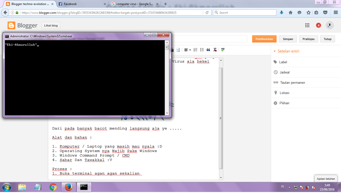 Cara Scan Virus Dengan CMD