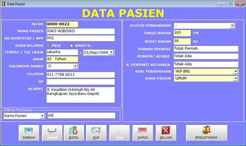 Aplikasi Software Rumah Sakit