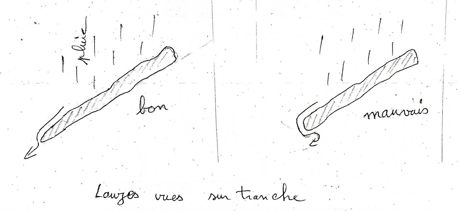 LE RON DES FADES: LA LAUZE : technique