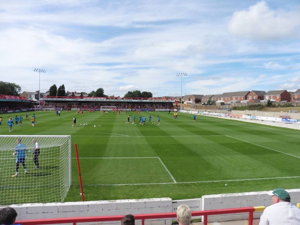 The Rainham End.: Crown Ground - Accrington Stanley