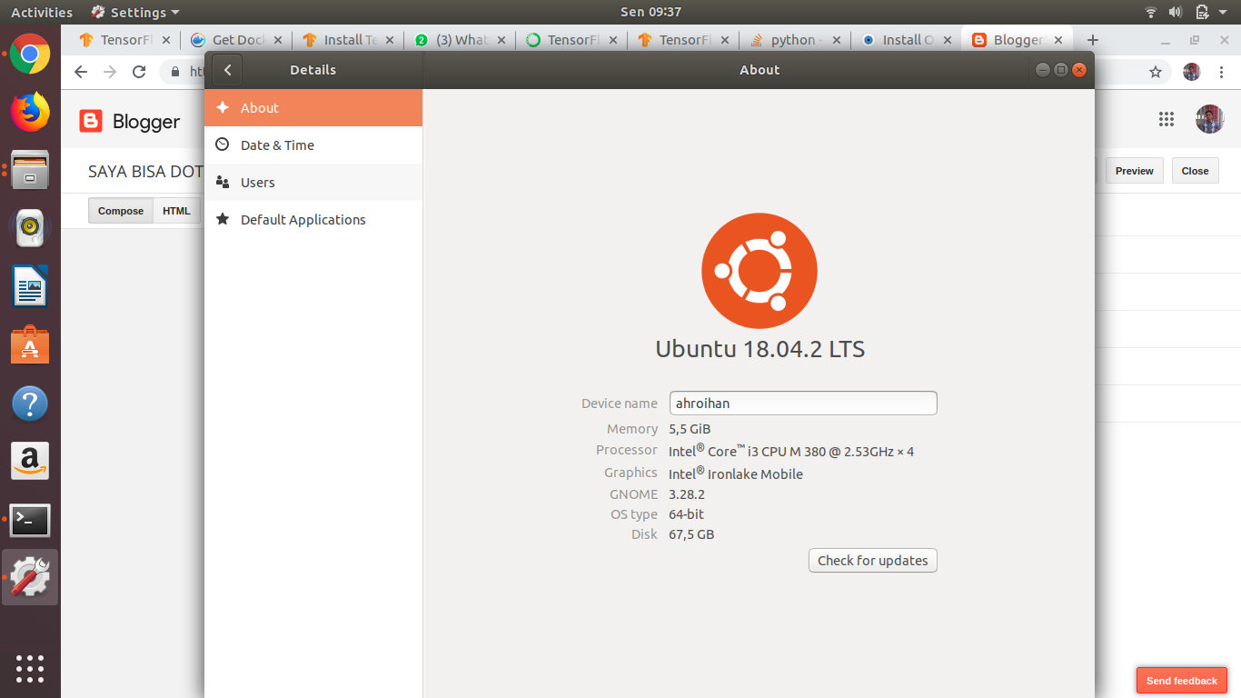 How To Install Tensorflow in Ubuntu 18.04.2 LTS ~ Technology Education and Tutorials