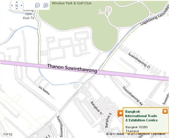 Bangkok International Trade and Exhibition Centre(BITEC) Location Map ...