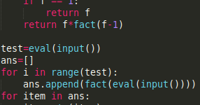 Last Factorial Digit Kattis Solution in Python 3