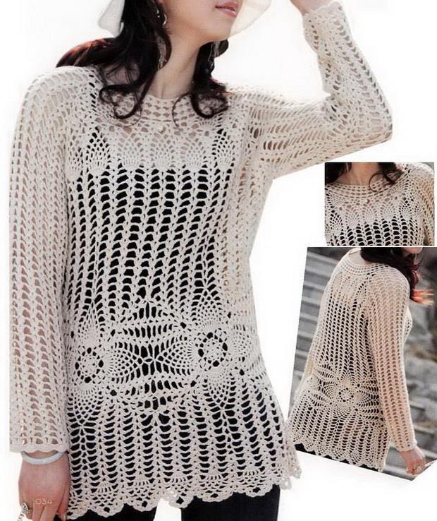Crochet Lace Tunic - fabulous