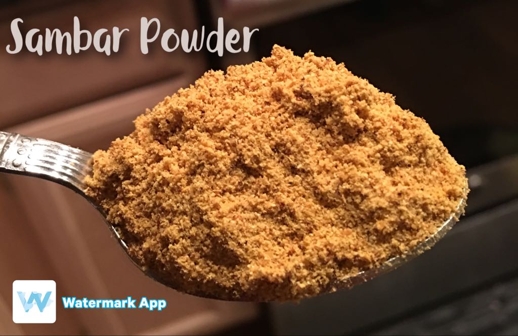 Swetha's Indian Vegetarian Cuisine: HOMEMADE SAMBAR POWDER