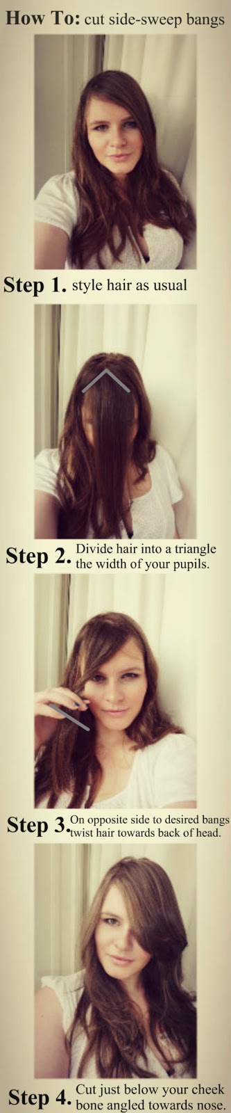 HollyWouldStudio: How To - Cut Side Sweep Bangs