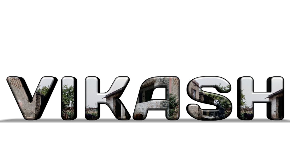 Vikash 3d name PNG image