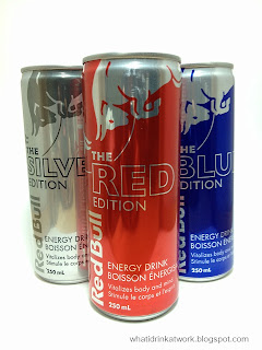 What I Drink At Work: Red Bull Silver/Blue/Red Editions Review