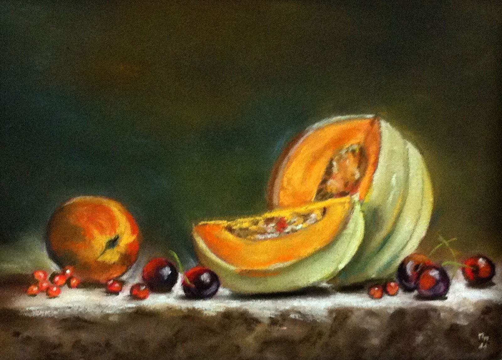mich'art&life: nature morte fruits / pastels