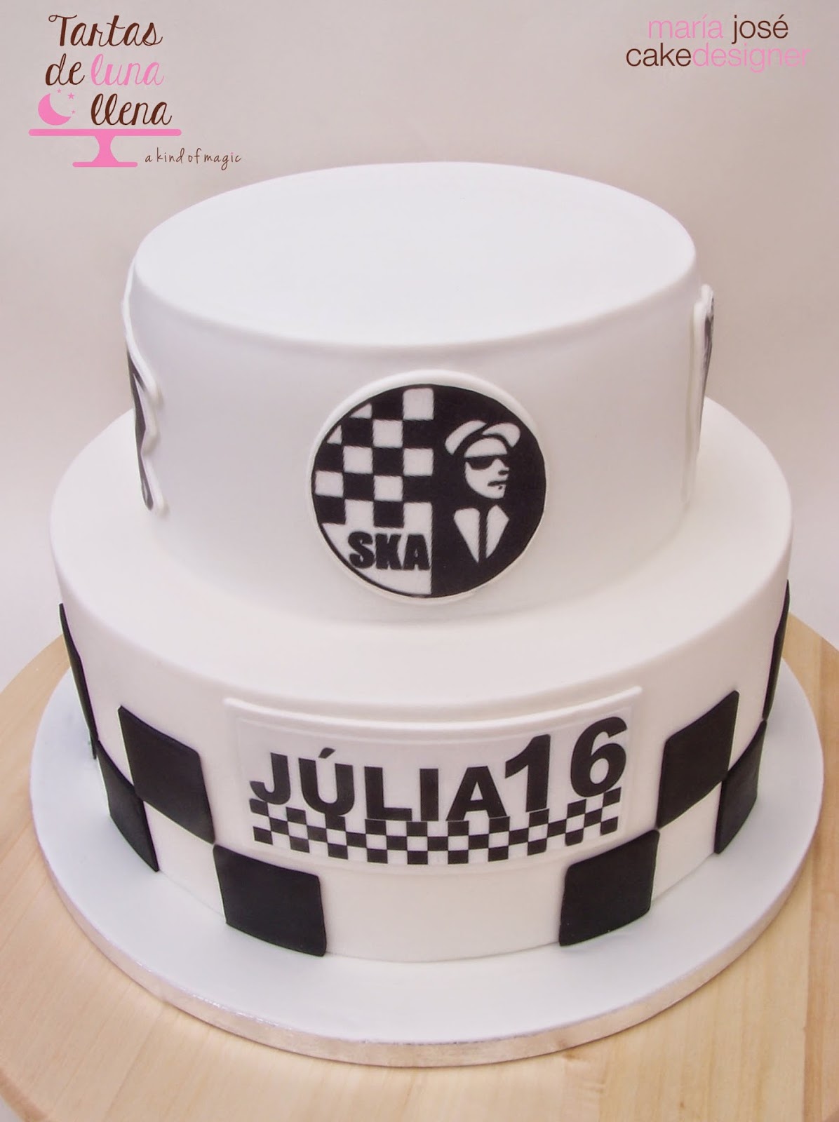 Tartas de luna llena: Tarta temática Ska - Ska theme cake