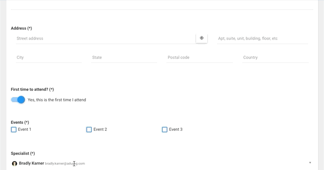 Rethink Workflow Support: User Dropdown Control