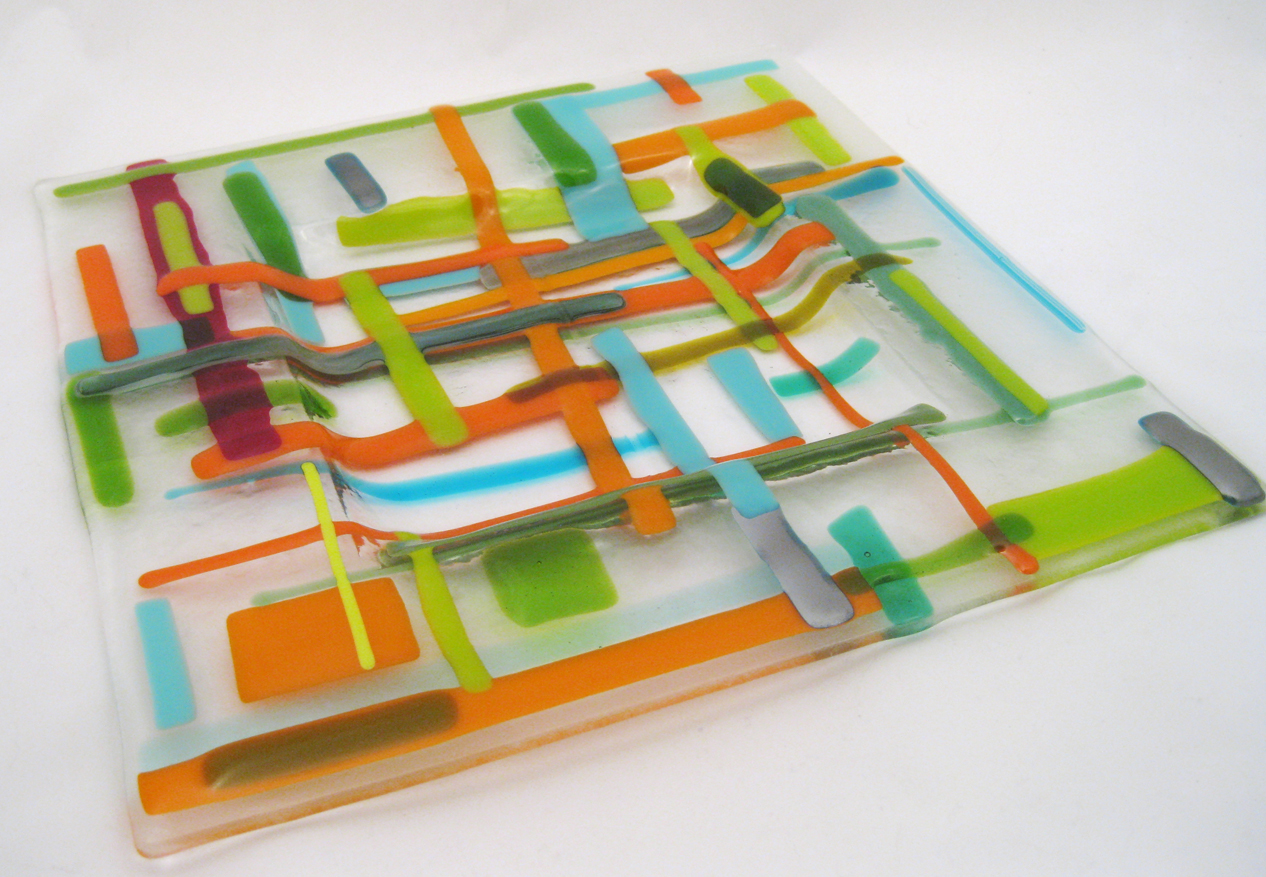 Calyx Glass Blog: artVenture 2012 Fused Glass Plates