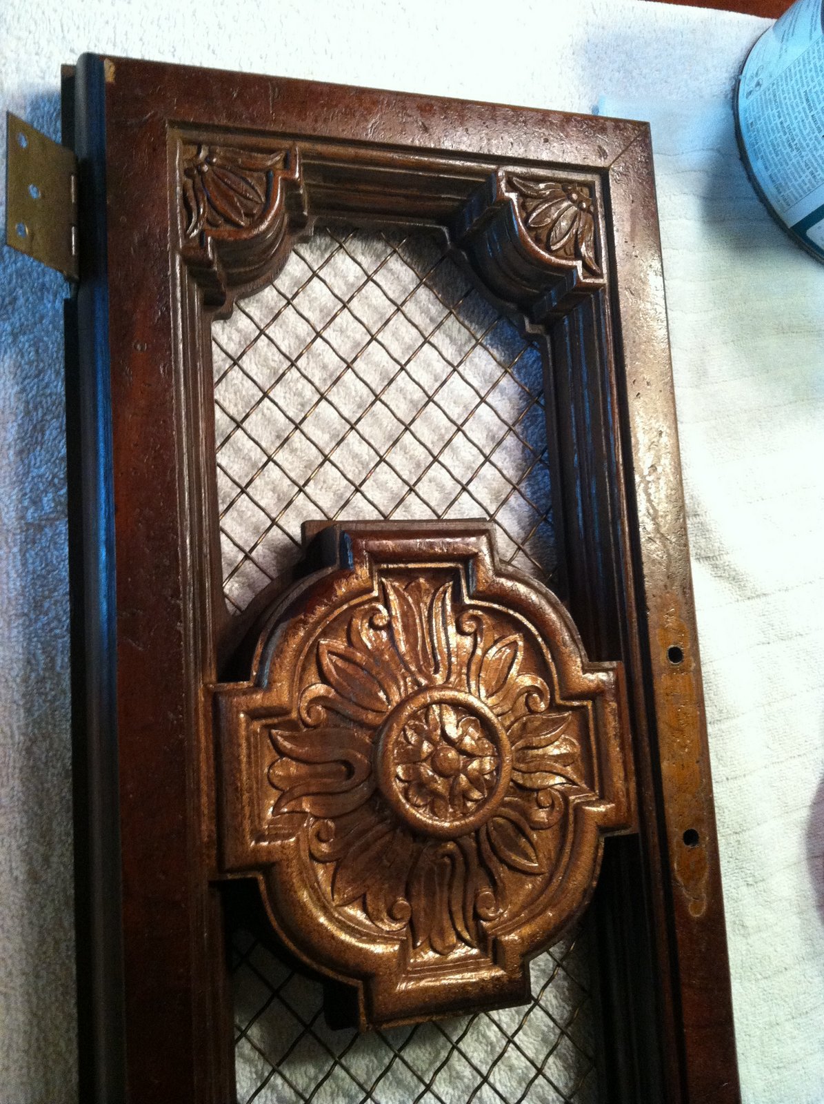 Savard Studios: Bronze and Gold Super Ornate Media Console Transformation