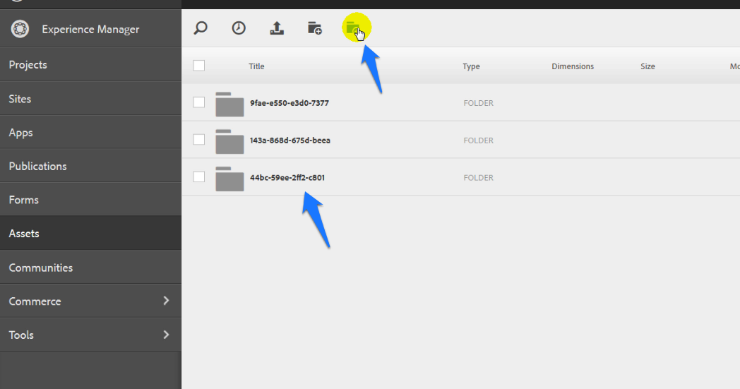 Experiencing Adobe Experience Manager (AEM, CQ): AEM 6 - Touch UI Add new Action to Assets ...