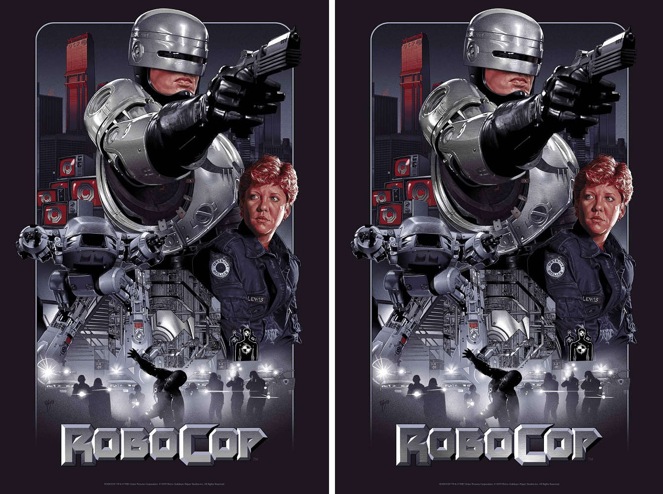 The Blot Says...: Robocop Screen Print by Ruiz Burgos x Grey Matter Art