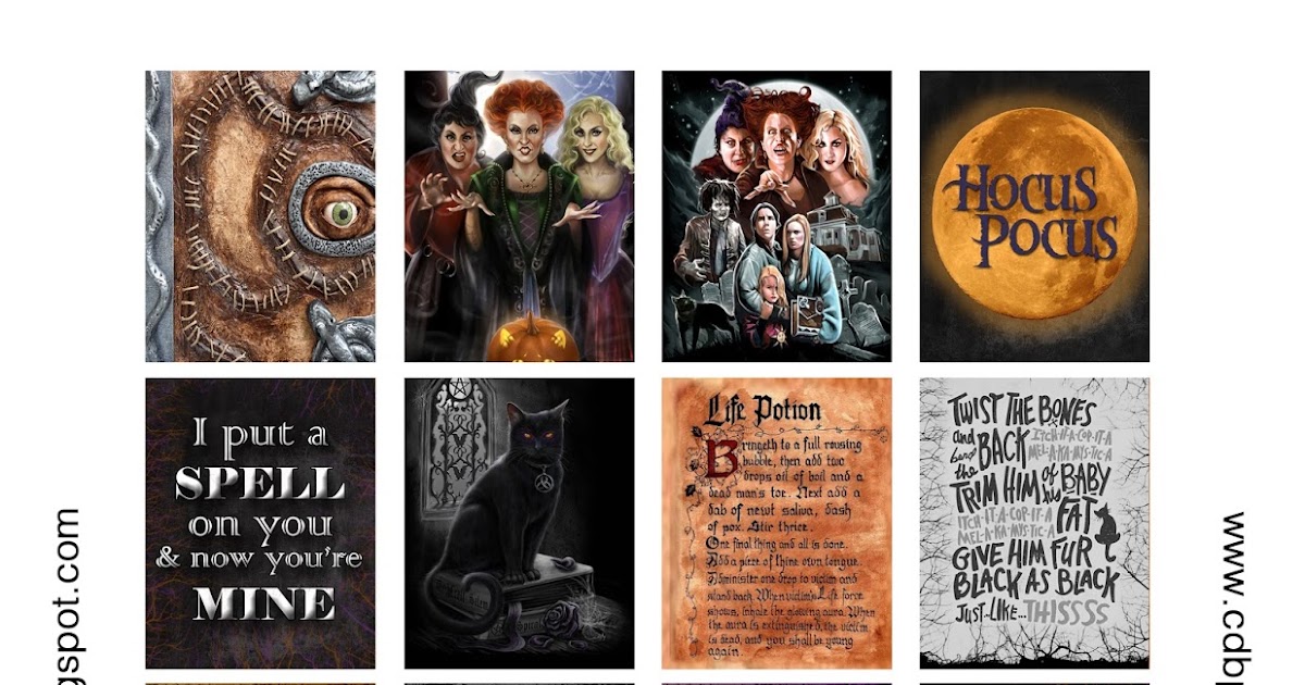 CDB Planner Prints: Hocus Pocus Printable