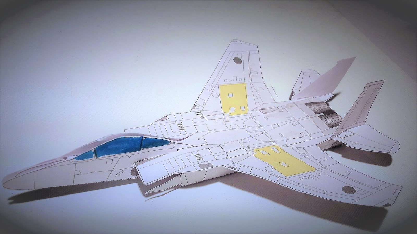 Paper Robots!: Paper Model F-15 Airplane