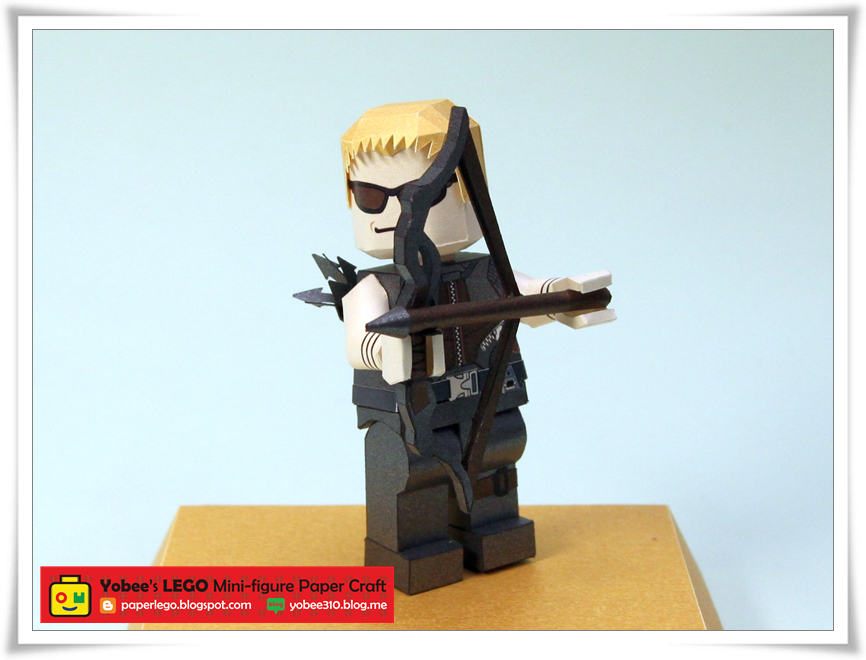 YOBEE'S LEGO MINI-FIGURE PAPER CRAFT: LEGO Hawkeye Paper Craft ...