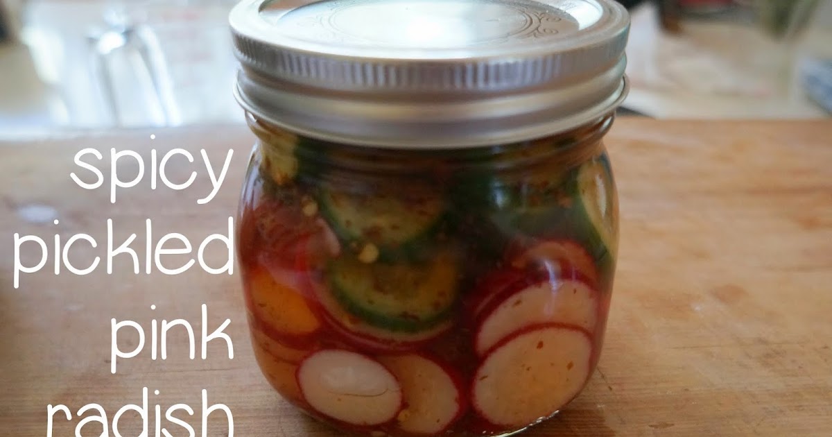 Spicy Pickled Pink Radish