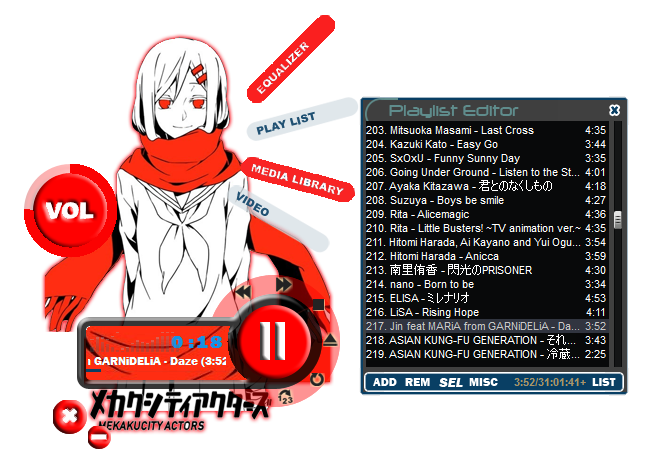 MaMeMusik~: Tateyama Ayano - Winamp Skin
