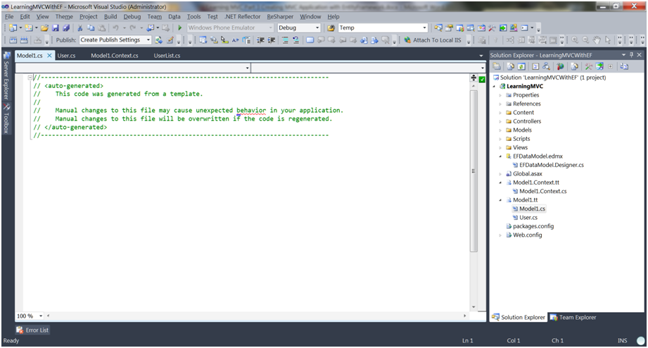 Pdf Learning Mvcpart 3 Creating Mvc Application Amp Perform Crud Operations Using