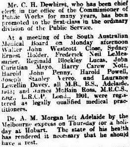 Who is George Mills?: Dr. Harold J. Penny of Adelaide and Stoke-on-Trent