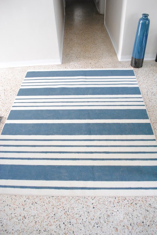 jandjhome: Painted Striped Rug