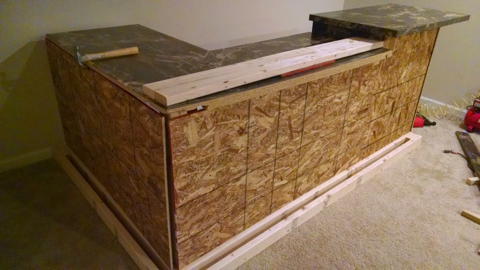 Road to the Ravenna: DIY Custom Bar with Stone Accent