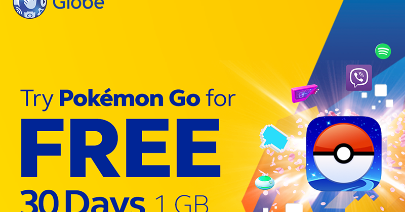 Globe And TM To Offer FREE Pokemon GO Access For 30 Days!