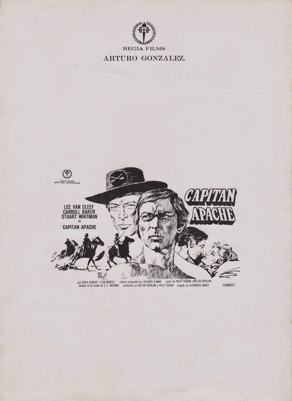 TheBad.net - The Lee Van Cleef Blog: Captain Apache - Spanish Pressbook